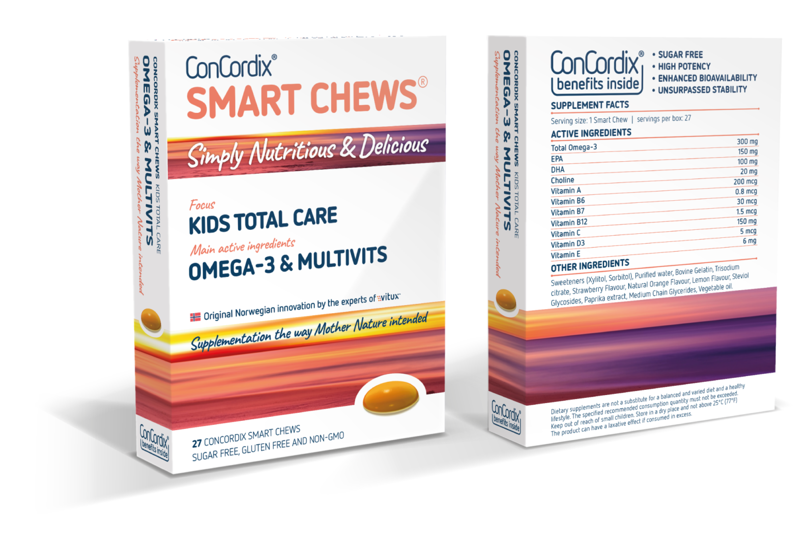 Kids Total Care Omega-3 & Multivits | Tropical Mix Flavor